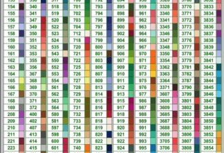 💎 Ultimate pack! 4 DMC color charts for diamond painting in PDF and ...